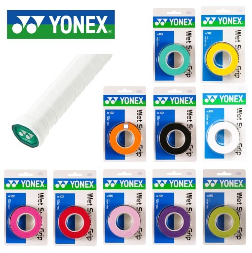 【楽天市場】YONEX ヨネックス ウェットスーパーグリップ 3本入 AC102 ウェットタイプ 長尺対応 吸汗 しっとり 長さ1200mm 厚み0.6mm オーバーグリップ 滑り止め ...