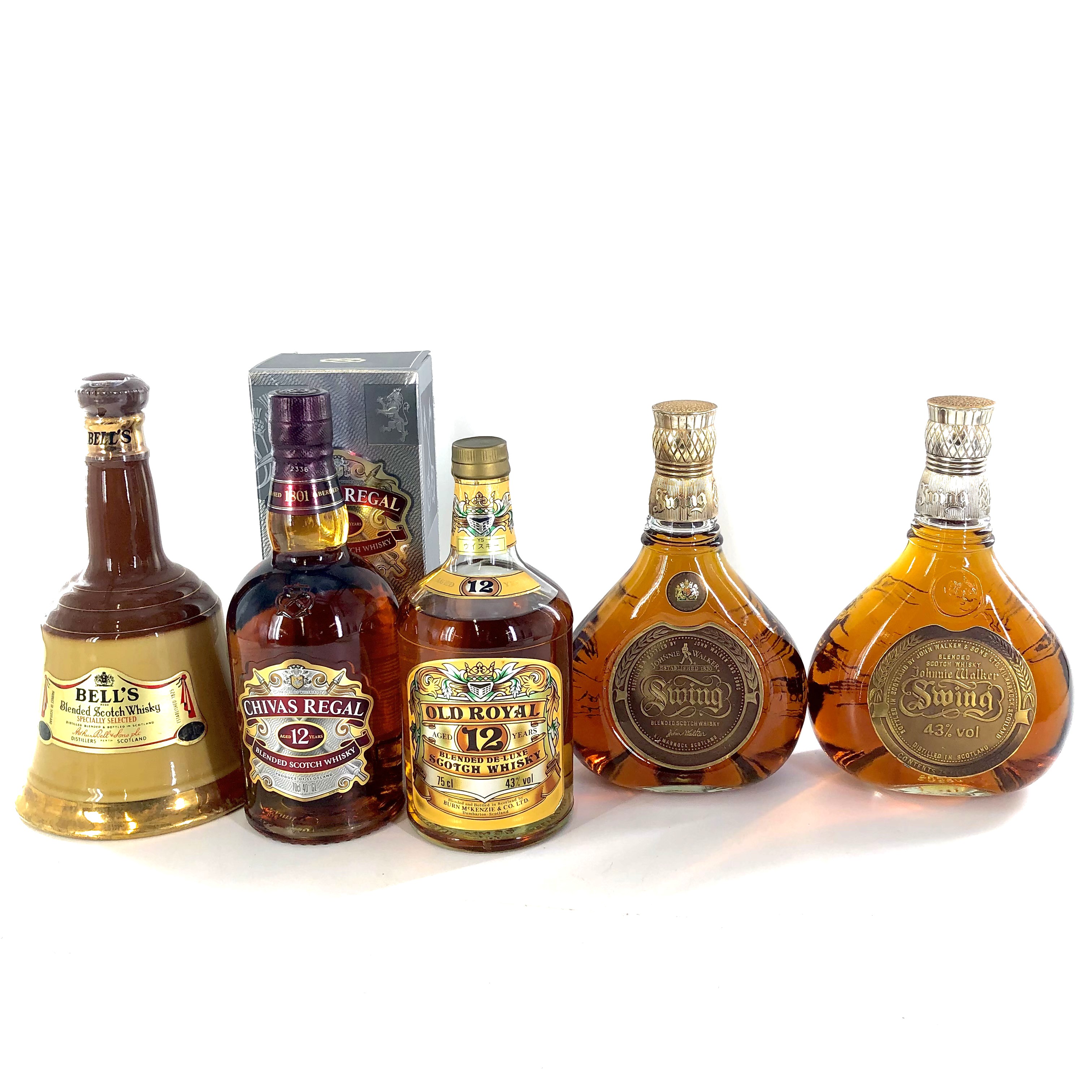【楽天市場】【中古】BELL'S ベル CHIVAS REGAL シーバスリーガル 12年 Old Royal オールドローヤル 12年 ...