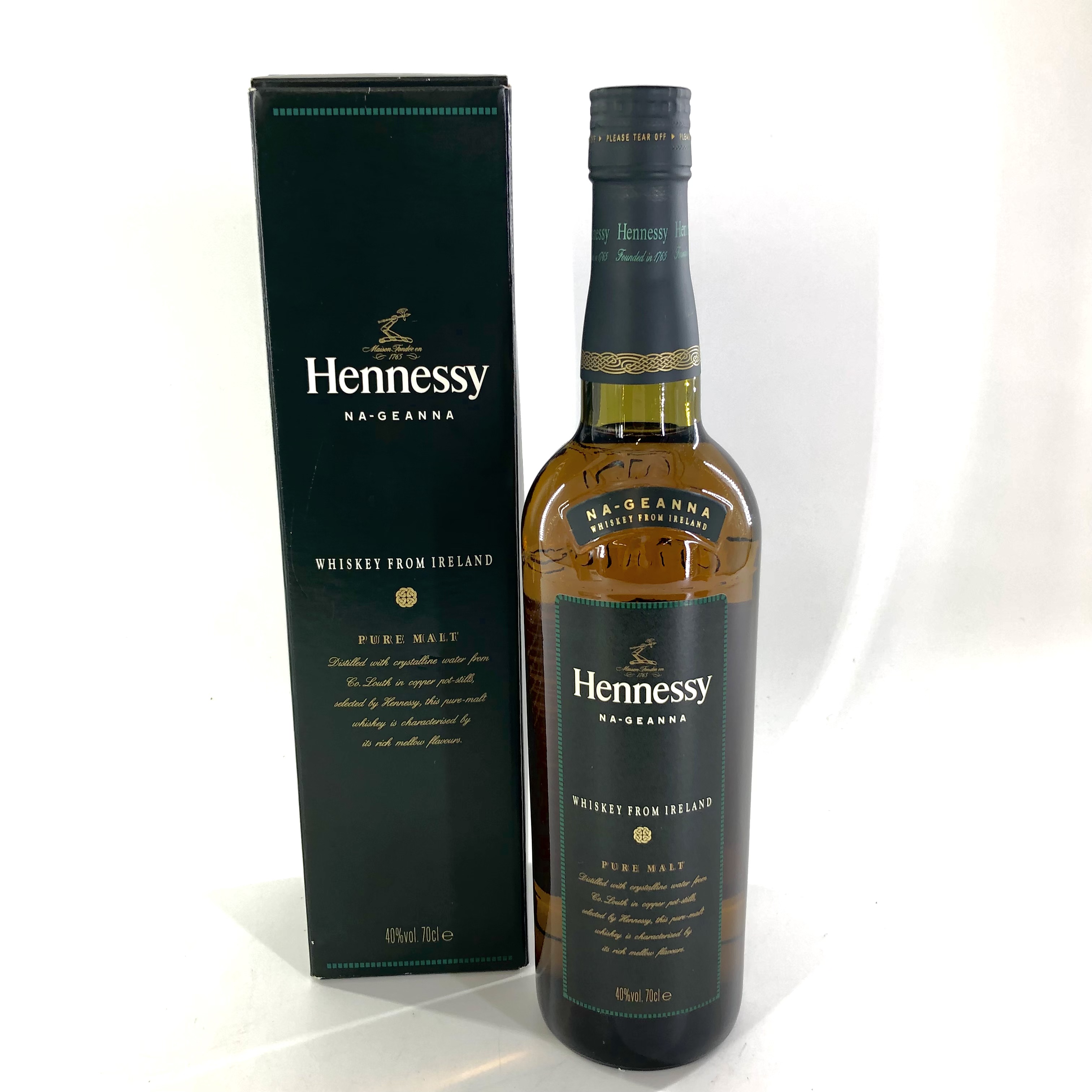 【楽天市場】【中古】Hennessy ヘネシー NA-GEANNA ナジェーナ ピュアモルト アイリッシュウイスキー 700ml 40% 箱付 ...