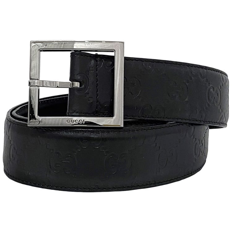 【楽天市場】【送料無料】 グッチ ベルト ブラック シマライン 146429 ec-20438 ウエストベルト 40mm レザー 中古 ...