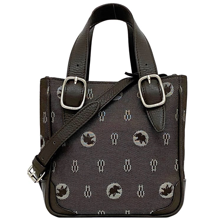 【楽天市場】【送料無料】 ハンティングワールド 2way バッグ f-21258 ブラウン 10 I 4 02 美品 ミニバッグ キャンバス ...