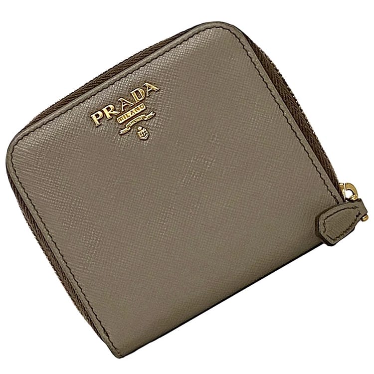 【楽天市場】【送料無料】 プラダ 二つ折り 財布 f-22921 ベージュ ARGILLA 1ML522 美品 サフィアーノ レザー 中古 ...