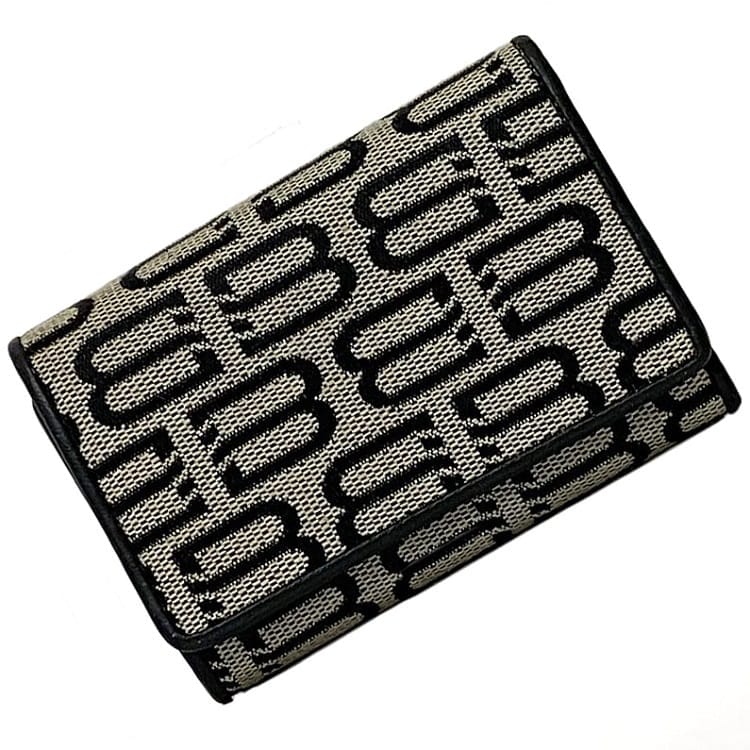 【楽天市場】バレンシアガ 6連 キーケース 三つ折り 財布 ec-22417 グレー ブラック 070070 美品 キャンバス レザー 中古 ...