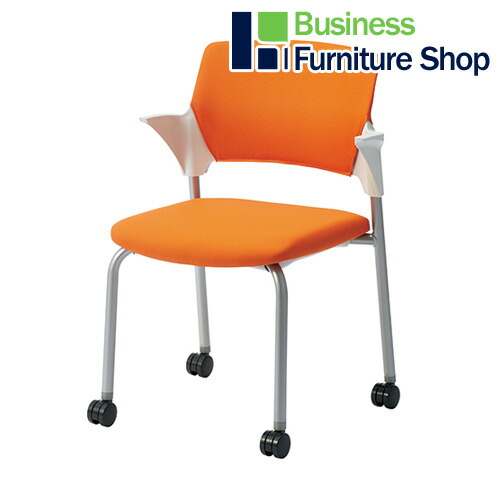 【楽天市場】会議イス CM551-MYC オレンジ(オフィス 事務所)：Business Furniture Shop