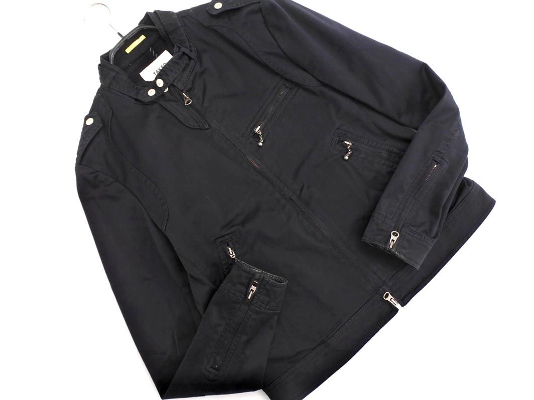 【楽天市場】TAKEO KIKUCHI タケオキクチ スタンドカラー ジャケット size2/黒 ☆ eab8 メンズ【USED】【中古 ...