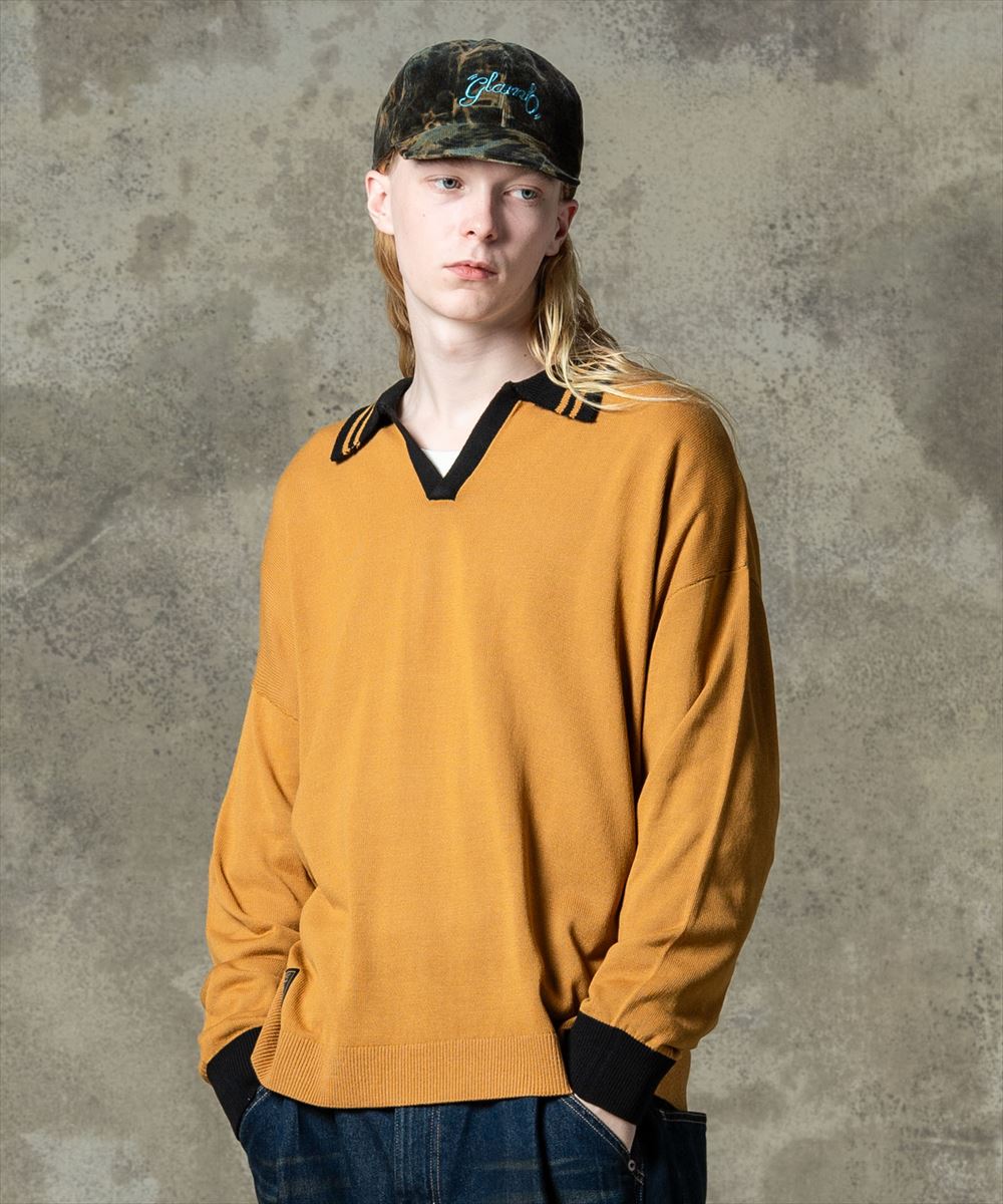 【楽天市場】glamb グラム Line Skipper Collar Knit / ラインスキッパーカラーニット：fusion＆SUN