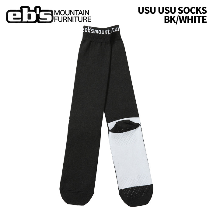 【楽天市場】eb's エビス USU USU SOCKS BK/WHITE ウスウスソックス ソックス 25-26モデル：FUSO SKI SNOWBOARD