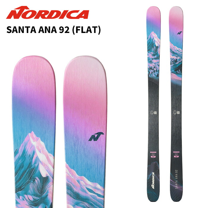 【楽天市場】NORDICA ノルディカ スキー板 SANTA ANA 92 (FLAT) LAVEBDER/BLUE/BLACK 板単品 25 ...
