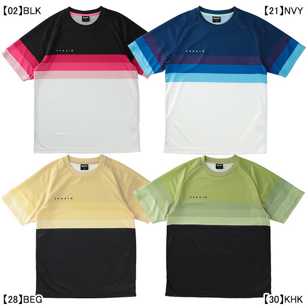 【楽天市場】【ネコポス送料無料】 スパッツィオ SPAZIO ジュニア Jr.グラデーションパネル半袖プラシャツ GE-0938 サッカー ...