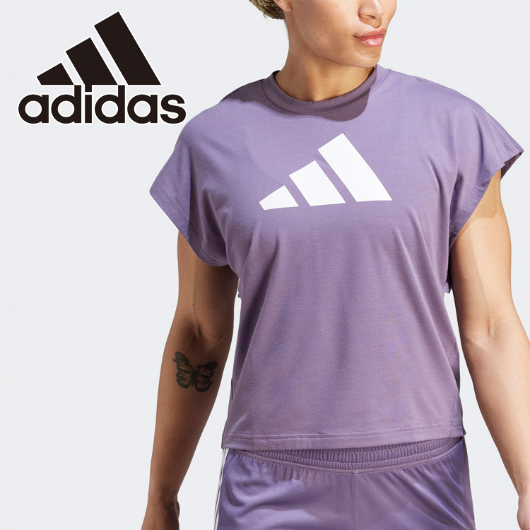 【楽天市場】お買い得スペシャルプライス メール便送料無料 アディダス W TRAIN ICONS LOGO Tシャツ DJD38-IM4747 ...