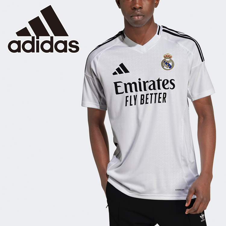【楽天市場】お買い得スペシャルプライス メール便送料無料 アディダス レアル・マドリード ホーム レプリカ ユニフォーム KON98 ...