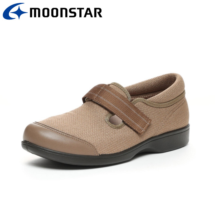 【楽天市場】【いちばの日限定店内ポイント最大20倍(6/18 00:00～23:59迄)】 お買い得スペシャルプライス ムーンスター MoonStar らくらく L019 ベージュ ...