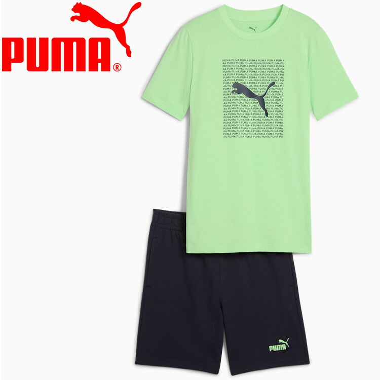 【楽天市場】お買い得スペシャルプライス メール便送料無料 プーマ ESS LOGO LAB Tシャツ and ショーツ セット B ...