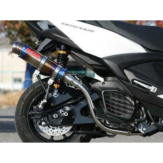 【楽天市場】K2-tec NMAX GP-R STDチタン 出口形状 3ピースタイプ gry-gps3-ti ケイツーテック マフラー本体 バイク NMAX：パークアップ 楽天市場店