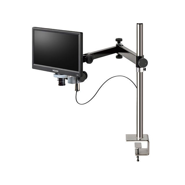 【楽天市場】HOZAN L-KIT1099 マイクロスコープ（モニター付）ロングアーム（クランプ）タイプ 0.4～1.3倍 L-KIT1099 ...