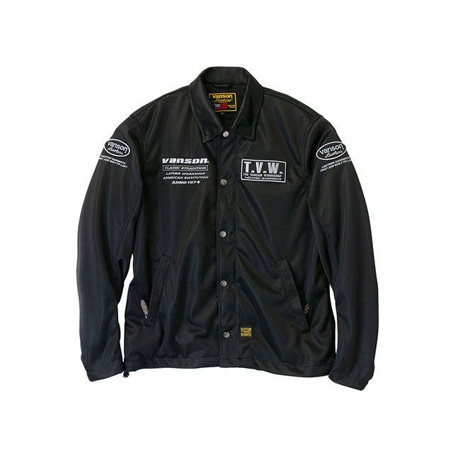 【楽天市場】VANSON 2025春夏モデル TVS2503S メッシュコーチジャケット（ブラック/シルバー） サイズ 2XL ...