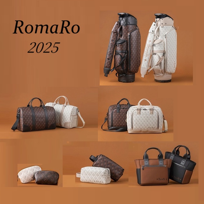 【楽天市場】【ネーム入れ無料】2025 ロマロ MONOGRAM COLLECTION 軽量キャディバッグ 8型/ボストンバッグ/トートバッグ/シューズケース/クラッチバッグ/ミニポーチ ...
