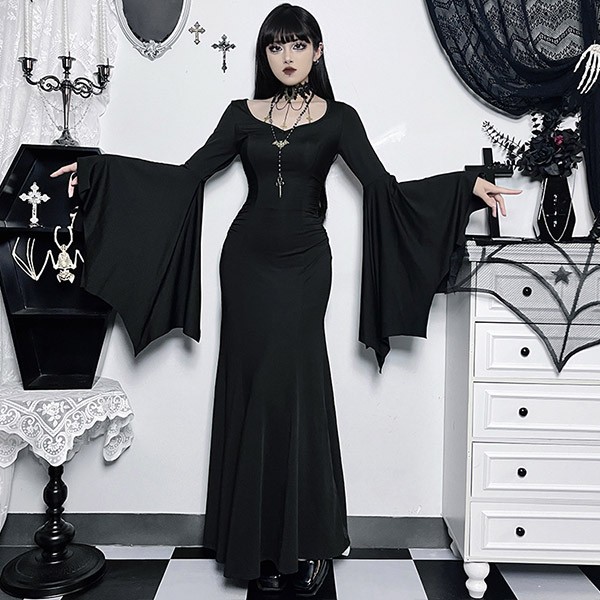 仮装舞踏会 女性用 コスチューム バラ ゴシック暗黒風 レース