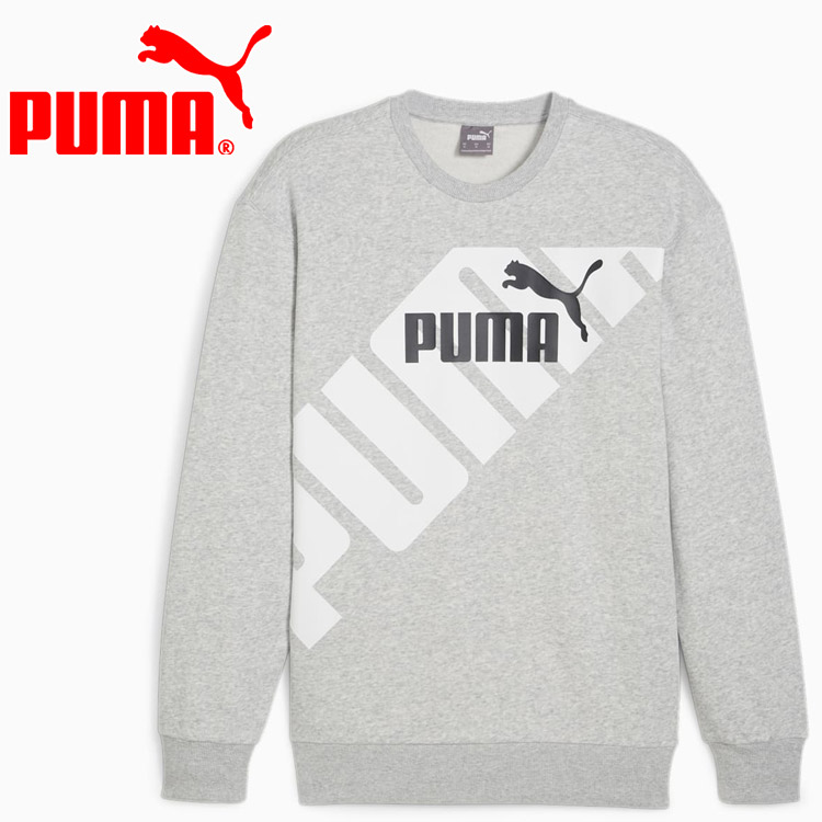 【楽天市場】プーマ PUMA POWER グラフィック クルー スウェット 681298-04 メンズ：GZONEゴルフ