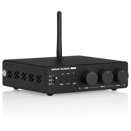 【楽天市場】DOUK AUDIO M1 MAX パワーアンプ 300W X2 BLUETOOTH レシーバー ホーム ステレオ アンプ U ...