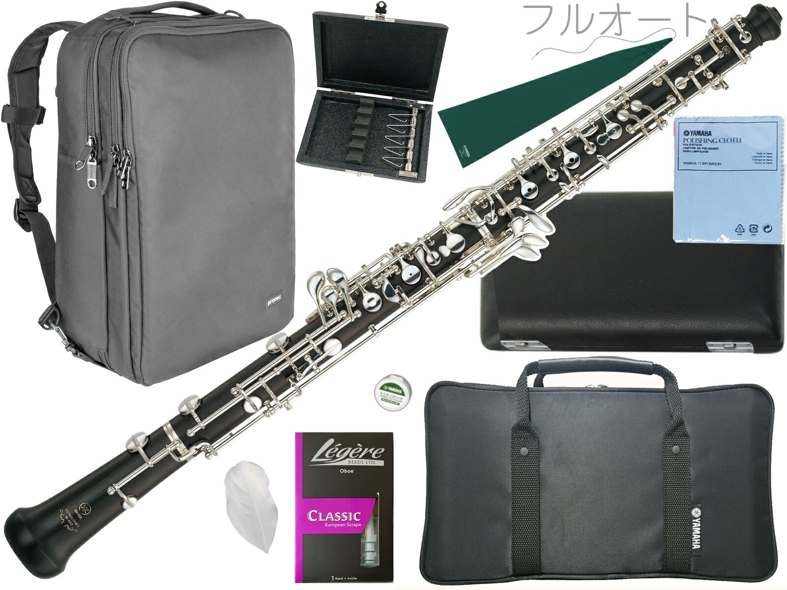 【楽天市場】YAMAHA ( ヤマハ ) YOB-432 オーボエ 木製 管体 グラナディラ 日本製 管楽器 フルオートマティック カバード ...