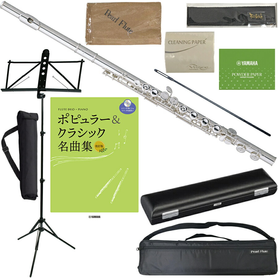 【楽天市場】Pearl Flute パールフルート PF-505E フルート プレスト Eメカニズム C管 Presto PF505E ...