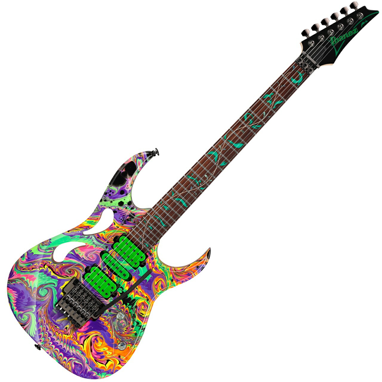 【楽天市場】Ibanez アイバニーズ PIA77 BON “Paradise in Art” Steve Vai signature Limited model 日本製 限定モデル：ワタナベ ...