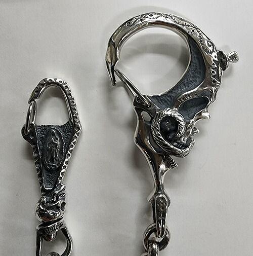 【楽天市場】galcia WALLET CHAIN "Gancho de calavera,Dos pistolas y maria ...