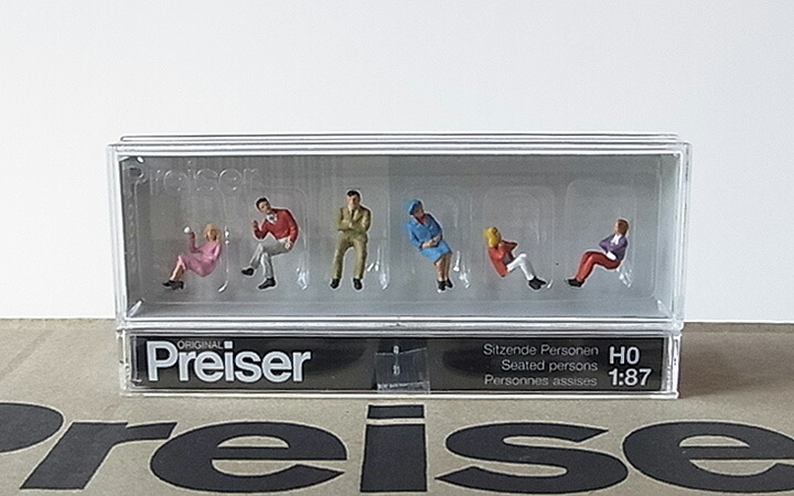 【楽天市場】Preiser/プライザー 10096 HO 1/87 座っている人：木のおもちゃがりとん