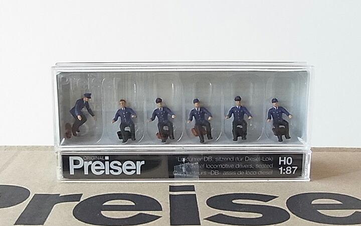 【楽天市場】Preiser/プライザー 10557 HO 1/87 ディーゼル機関車の運転士 DB：木のおもちゃがりとん