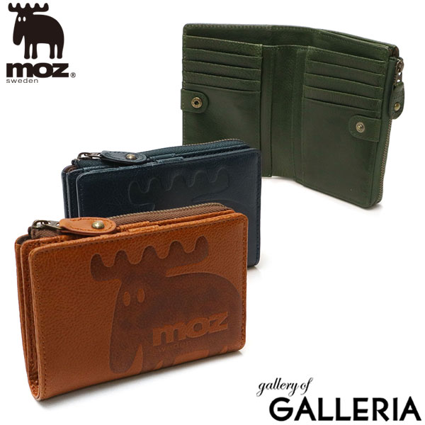 【楽天市場】【10%OFFクーポン4日20時～】【最大60倍 6/5限定】 ノベルティ付 モズ 財布 moz L字ファスナー Elk 二つ折り財布 二つ折り L字ファスナー ウォレット 本革 ...