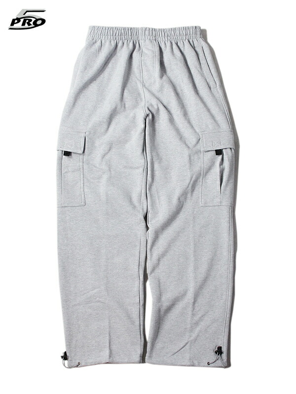 【楽天市場】【USモデル】PRO5 14oz HEAVY WEIGHT FLEECE SWEAT CARGO PANTS heather ...