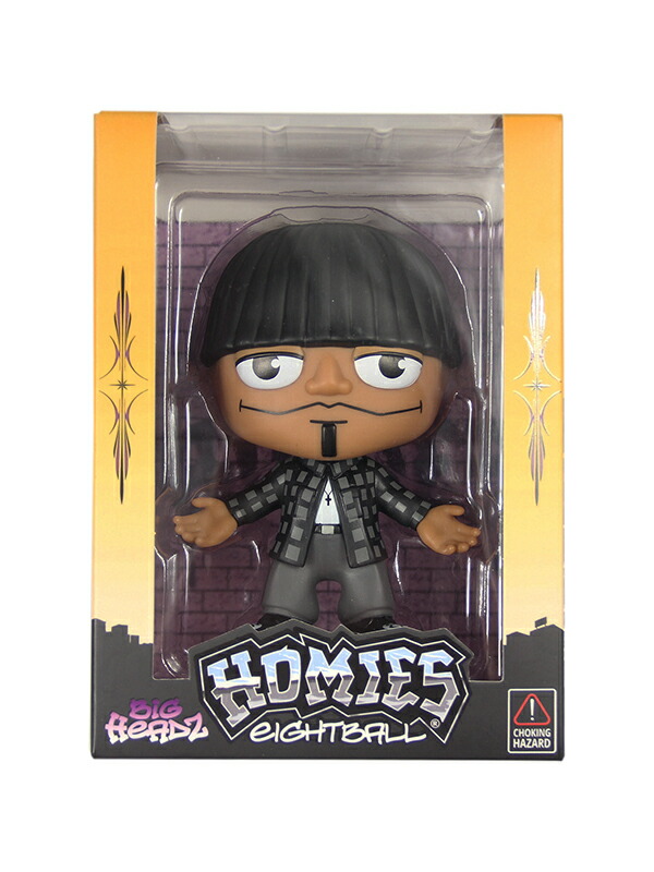 【楽天市場】【インポート】HOMIES FIGURE BIG HEADZ SERIES #1 EIGHT BALL DCA ...