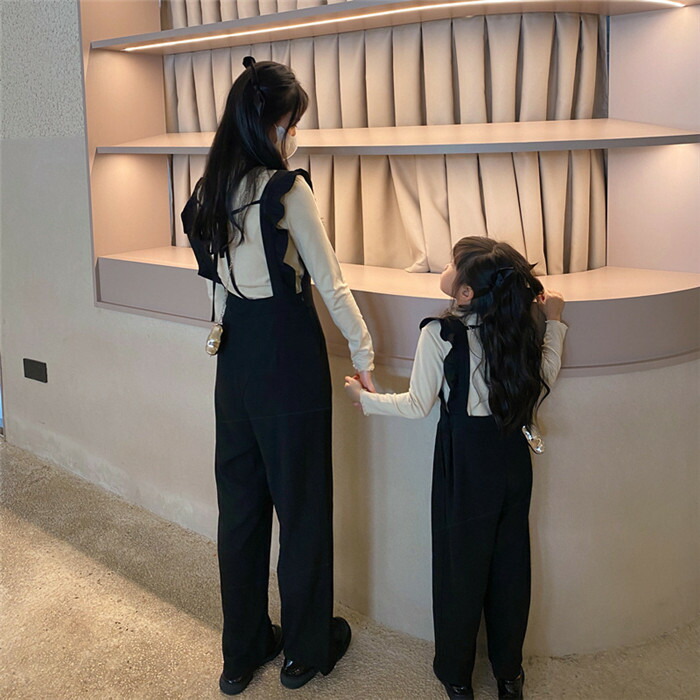 【楽天市場】【時間限定10%OFF＆Point2倍】親子 ペアルック セットアップ サロペット 親子コーデ 秋春着 親子ペア 親子ペアルック 長袖シャツ リンクコーデ 上下セット ペア長袖 ...