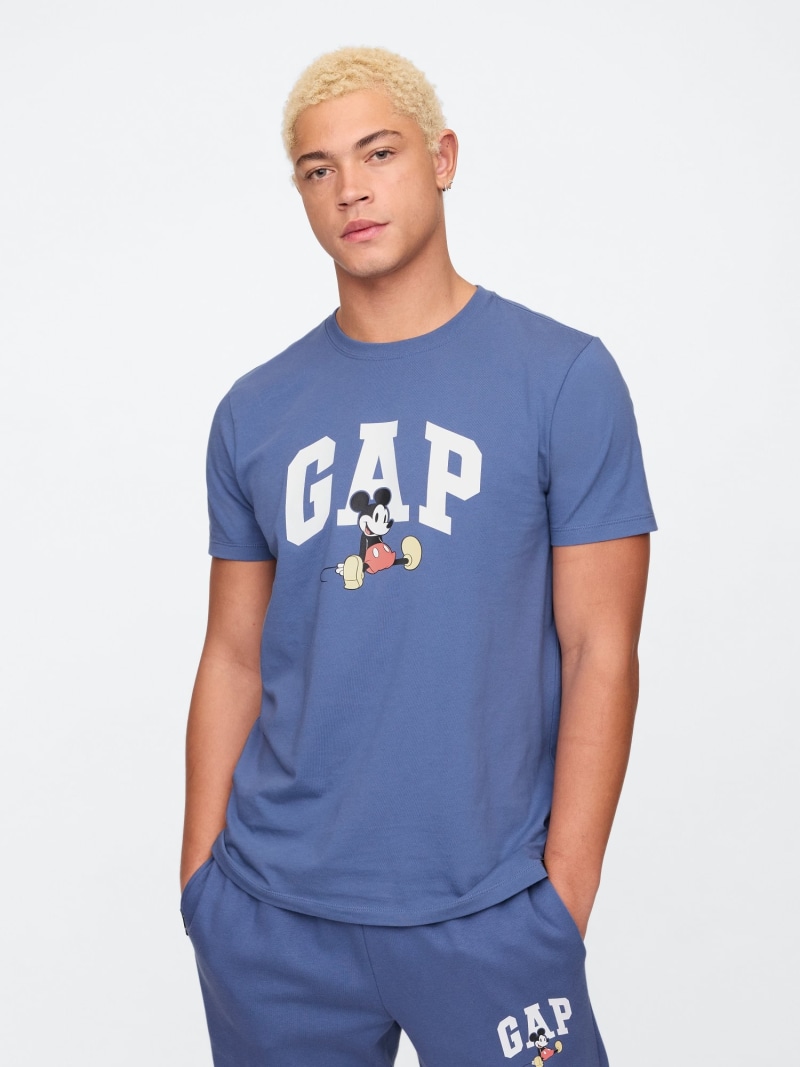 【楽天市場】(U)Gap × ディズニー ミッキーマウス GAPロゴTシャツ GAP ギャップ トップス カットソー・Tシャツ ブルー グリーン ベージュ【送料無料】[Rakuten ...