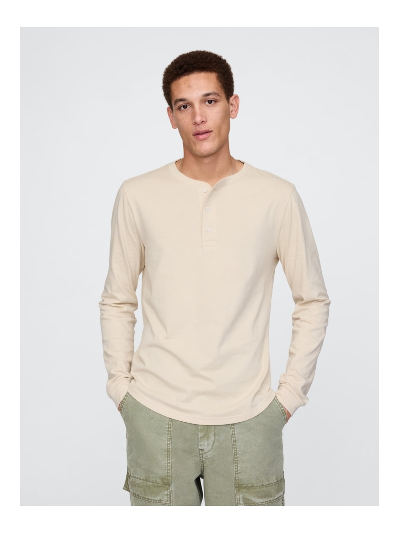 【楽天市場】【SALE／62%OFF】(M)エブリディ ソフト ラウンドヘム ヘンリーTシャツ GAP ギャップ トップス カットソー・Tシャツ ブラック ホワイト ブルー ベージュ【RBA ...