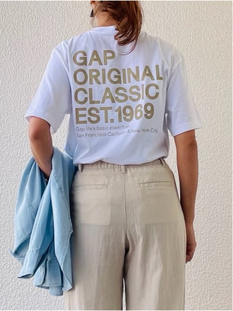 【楽天市場】【SALE／59%OFF】(U)GAP 1969 ロゴ グラフィックTシャツ(ユニセックス) GAP ギャップ トップス カットソー・Tシャツ ホワイト ネイビー グリーン ...