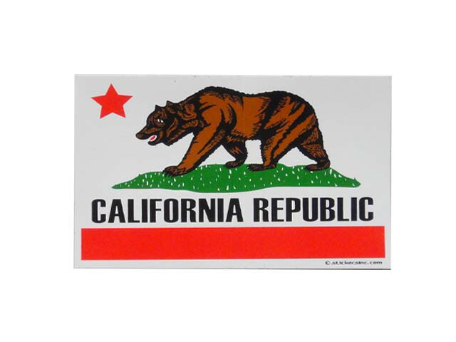 【楽天市場】CALIFORNIA REPUBLIC STICKER ステッカー カリフォルニア リパブリック：ぶろんこらんち