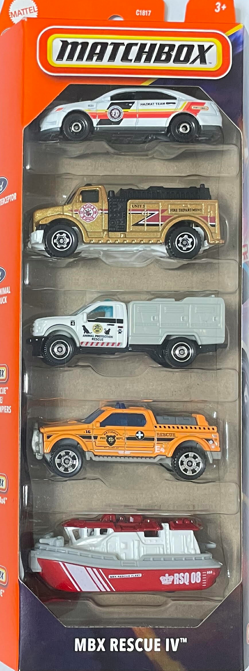 【楽天市場】MATCHBOX MBX RESCUE 4 5pack マッチボックス ミニカー 5パック：ぶろんこらんち