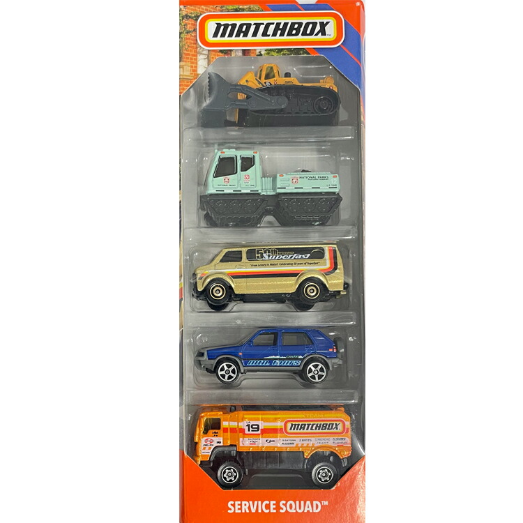【楽天市場】MATCHBOX SERVICE SQUAD 5-PACK マッチボックス ミニカー 5パック：ぶろんこらんち