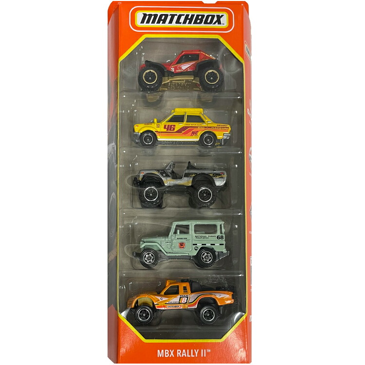 【楽天市場】MATCHBOX MBX RALLY 2 5-PACK マッチボックス ミニカー 5パック：ぶろんこらんち