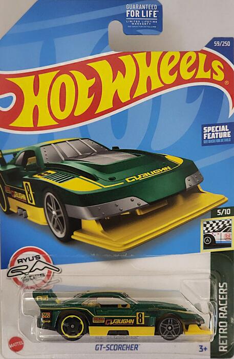 【楽天市場】HotWHeeLs HW RETRO RACERS GT-SCORCHER ホットウィール ミニカー：ぶろんこらんち