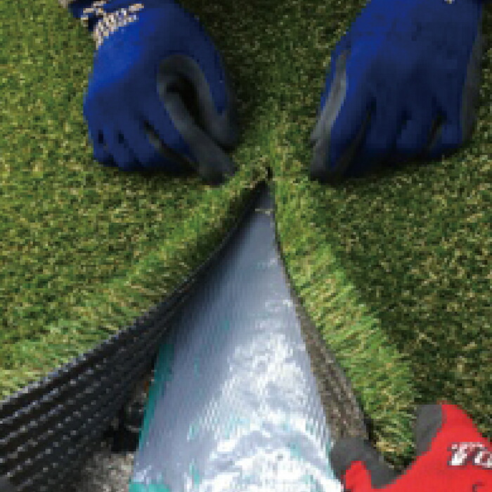 【楽天市場】人工芝用 接着剤塗布用シート ターポリンシート 巾15cm×20m 人工芝固定用接着剤 ジョイント部分 下地 ガーデン 庭 雑草対策 接着剤別売り：ガーデニング・植物・園芸専門店