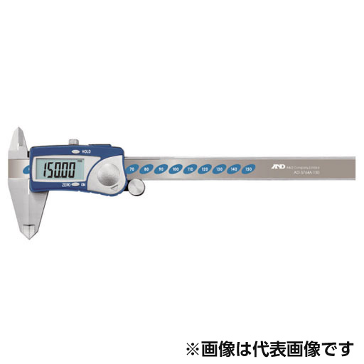 【楽天市場】ステンレスデジタルノギス 300mm 0~300mm、最小表示：0.01mm AD-5764A-300 エー・アンド・デイ：工事 ...