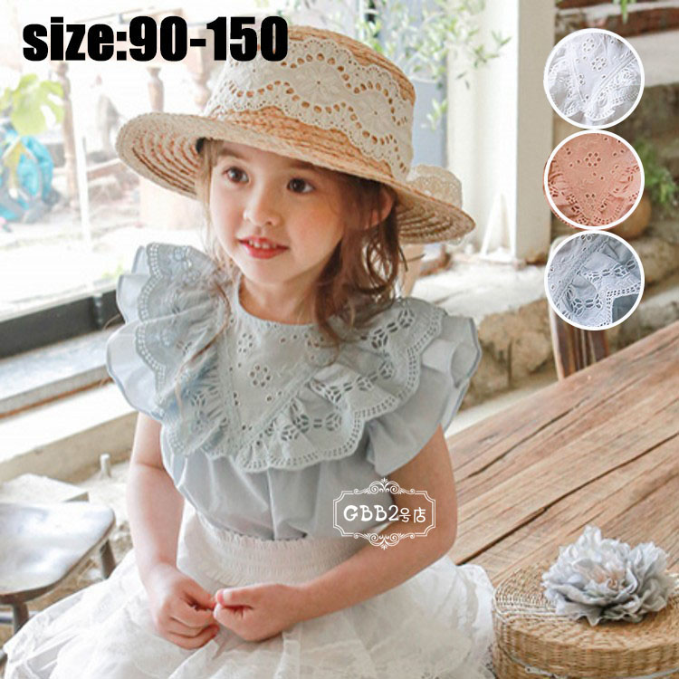 【楽天市場】韓国子供服 シャツ キッズ 女の子 夏 半袖 トップス カジュアル リゾート ベビー 可愛い きれいめ 通学 //卒園式/入学式 ...