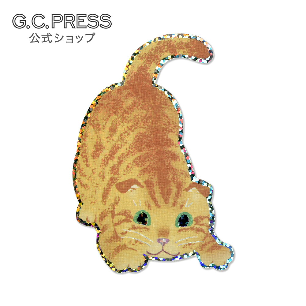 【楽天市場】ステッカー1枚入| スコティッシュフォールド[522-28]｜台紙サイズ：100×70mm｜文房具 ステッカー シール デコレーションシール ホログラム 猫 キャット 動物 防水 ...