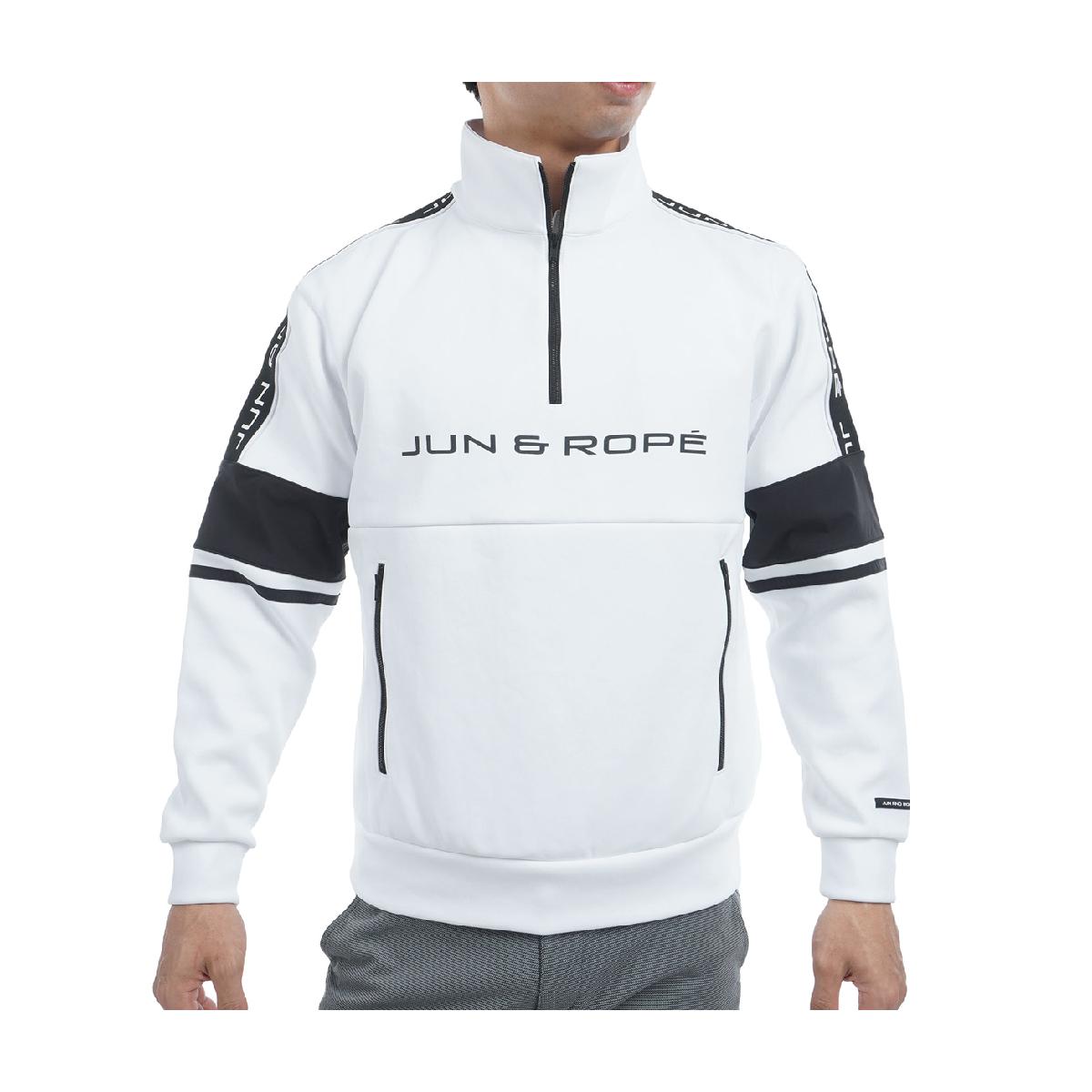 【楽天市場】ジュン アンド ロペ JUN & ROPE フロントロゴ ハーフジップブルゾン：GDOゴルフショップ 楽天市場店