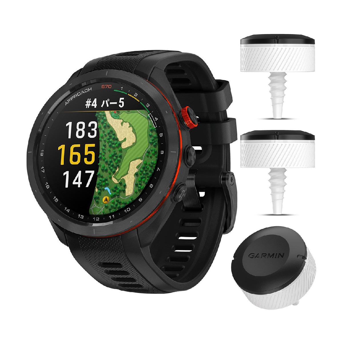 【楽天市場】ガーミン GARMIN Approach S70 47mm CT10 バンドル Approach CT10 3個 同梱スペシャル ...