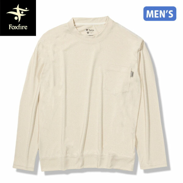 【楽天市場】フォックスファイヤー Foxfire メンズ Tシャツ 長袖 SCメランジクルー アイボリー(003) 防虫 吸汗 スコーロン UVカット FOX5215598003：ギーク