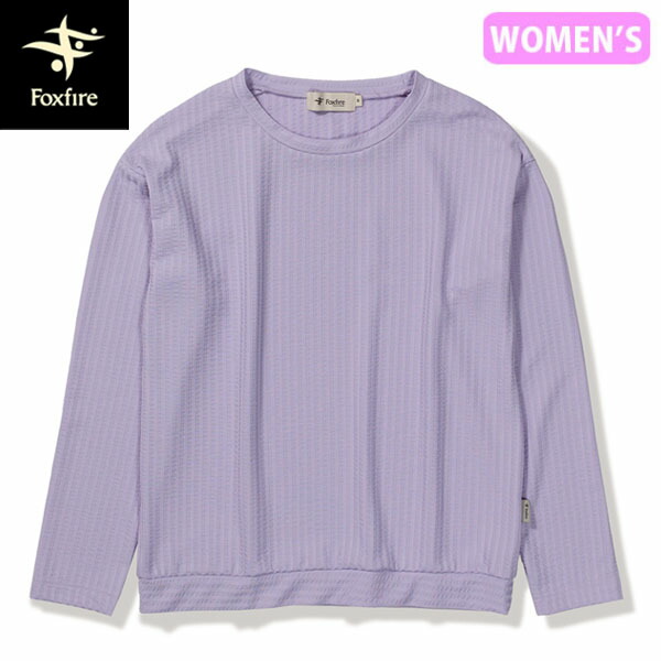 【楽天市場】フォックスファイヤー Foxfire レディース トップス カットソー 長袖 TSワッフルリブルーズクルー ラベンダー(089) FOX8215551089：ギーク